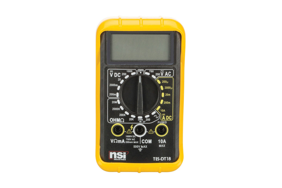 NSI Industries TES-DT18 7-Function 18-Range Digital Multitester ...