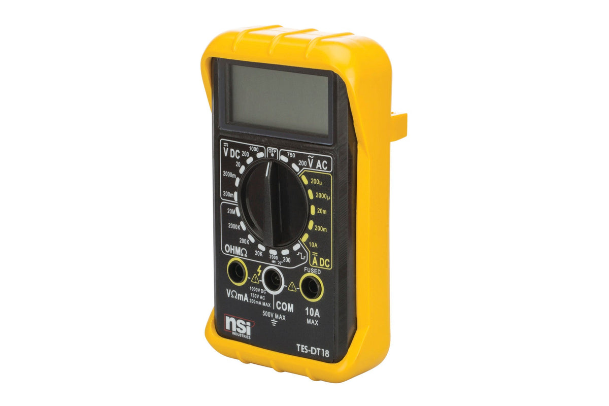 NSI Industries TES-DT18 7-Function 18-Range Digital Multitester ...
