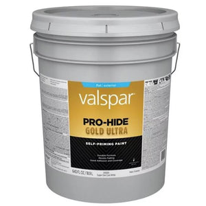Valspar® Pro-Hide® Gold Ultra Exterior Self-Priming Paint Flat 5 Gallon ...