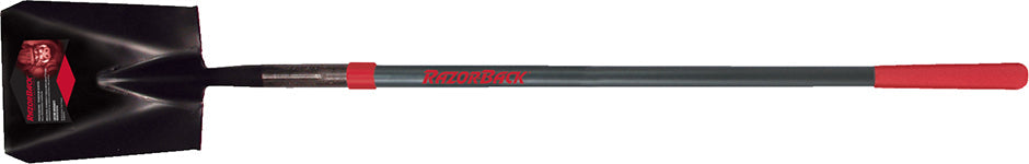 Razor-Back Square Point Shovel With Traditional Socket and Rolled Step ...