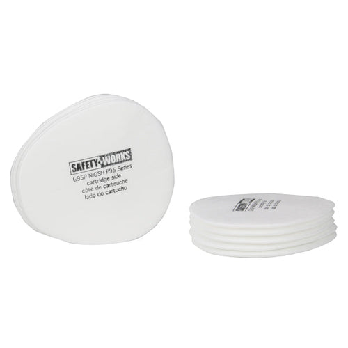 SAFETY WORKS Paint & Pesticide Respirator Replacement Pre-Filters ...