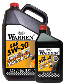 Warren Distribution Synthetic Blend 5W-30 GF-5 Motor Oil 1 Quart ...
